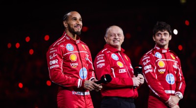 Videó: Milánóban „fánkozott” a Ferrari F1-es gépével Hamilton és ...